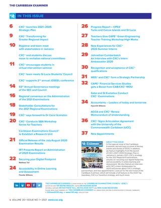 The Caribbean Examiner Vol. 20 Issue 1, 2021 | PDF