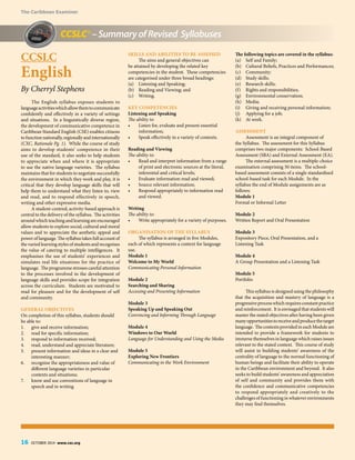 The Caribbean Examiner - Benchmarking CCSLC | PDF