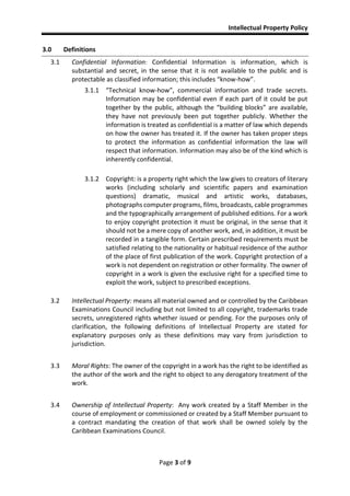 CXC® Intellectual Property Policy | PDF