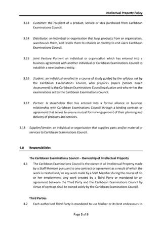 CXC® Intellectual Property Policy | PDF