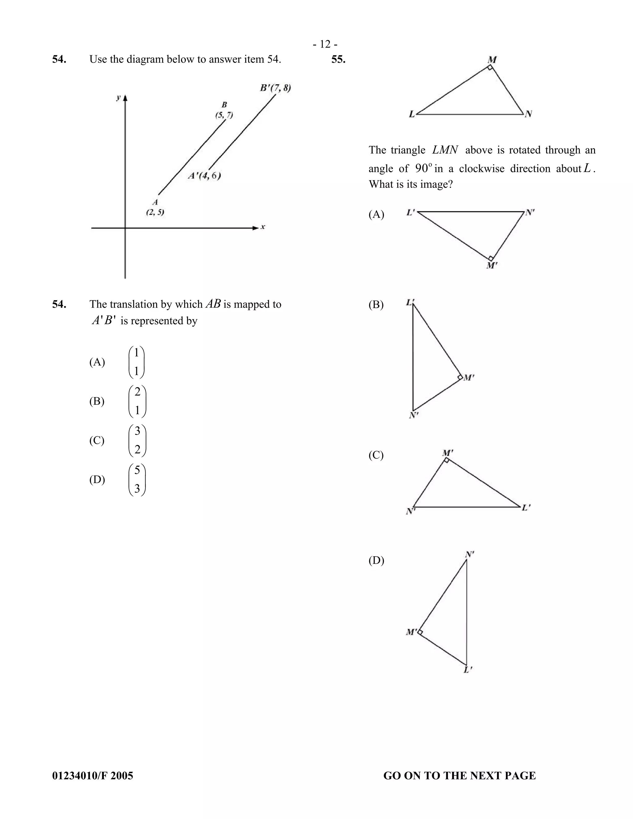 CXC MATHEMATICS MULTIPLE CHOICE | PDF