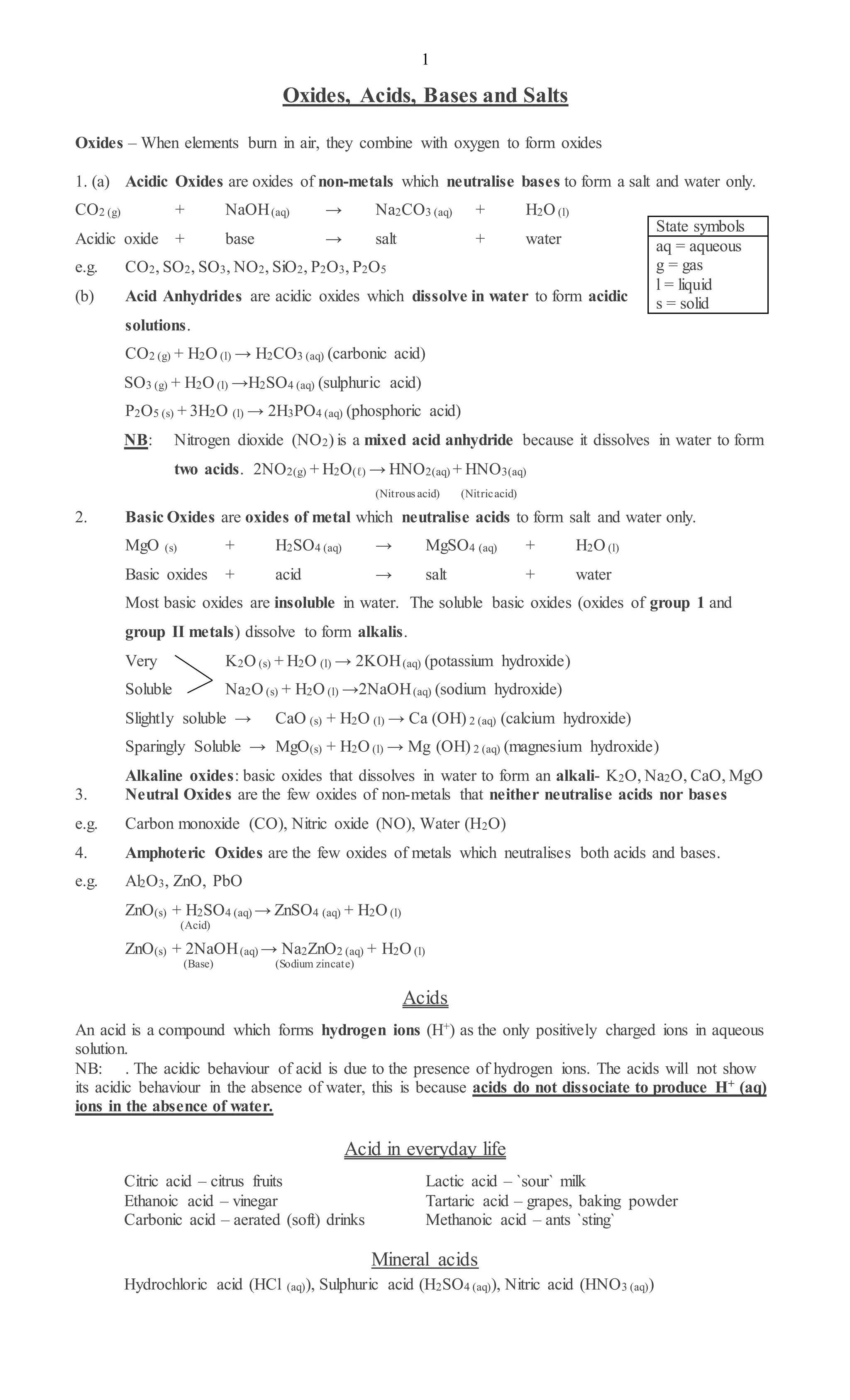 Cxc oxides, acids, bases and salts | DOC