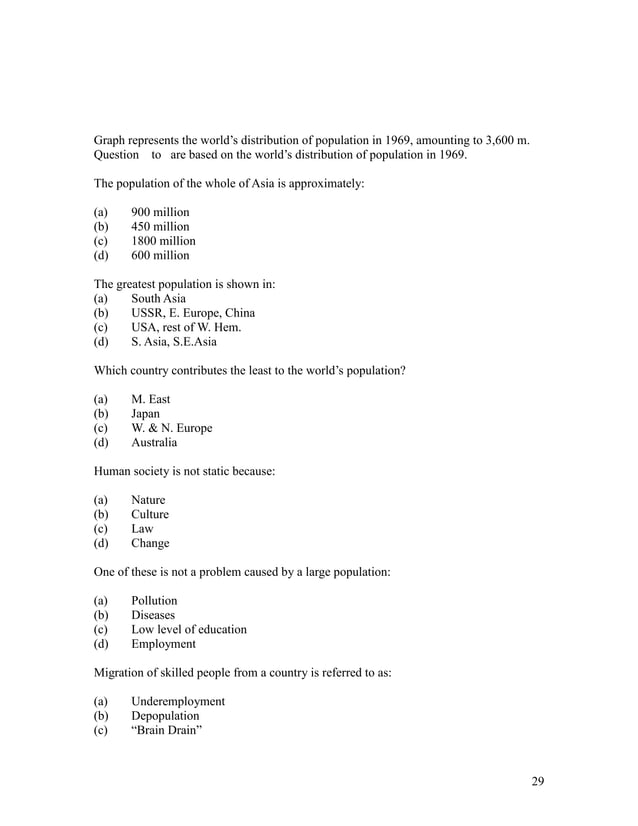 Cxc Social Studies Multiple Choice Questions | DOCX | Marriage and ...