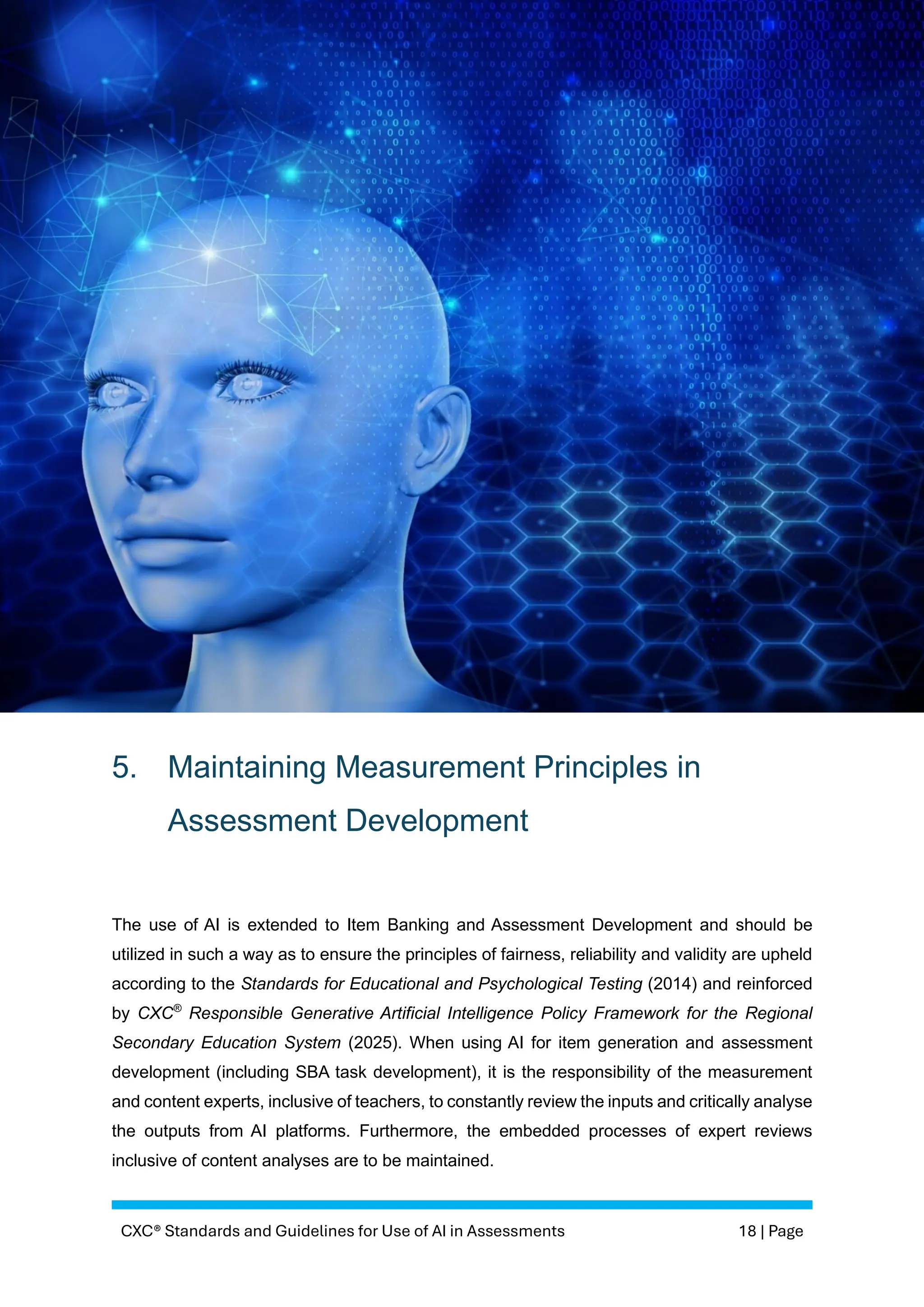 CXC Standards and Guidelines for the Use of AI in Assessment V1.0 (2025 ...