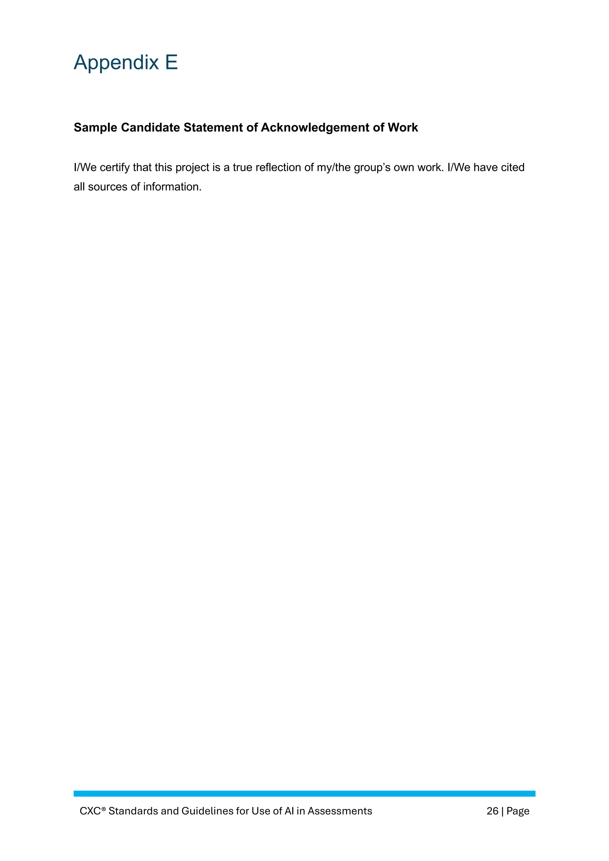 CXC Standards and Guidelines for the Use of AI in Assessment V1.0 (2025).pdf