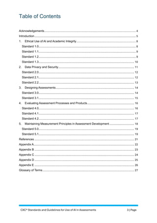 CXC Standards and Guidelines for the Use of AI in Assessment V1.0 (2025 ...