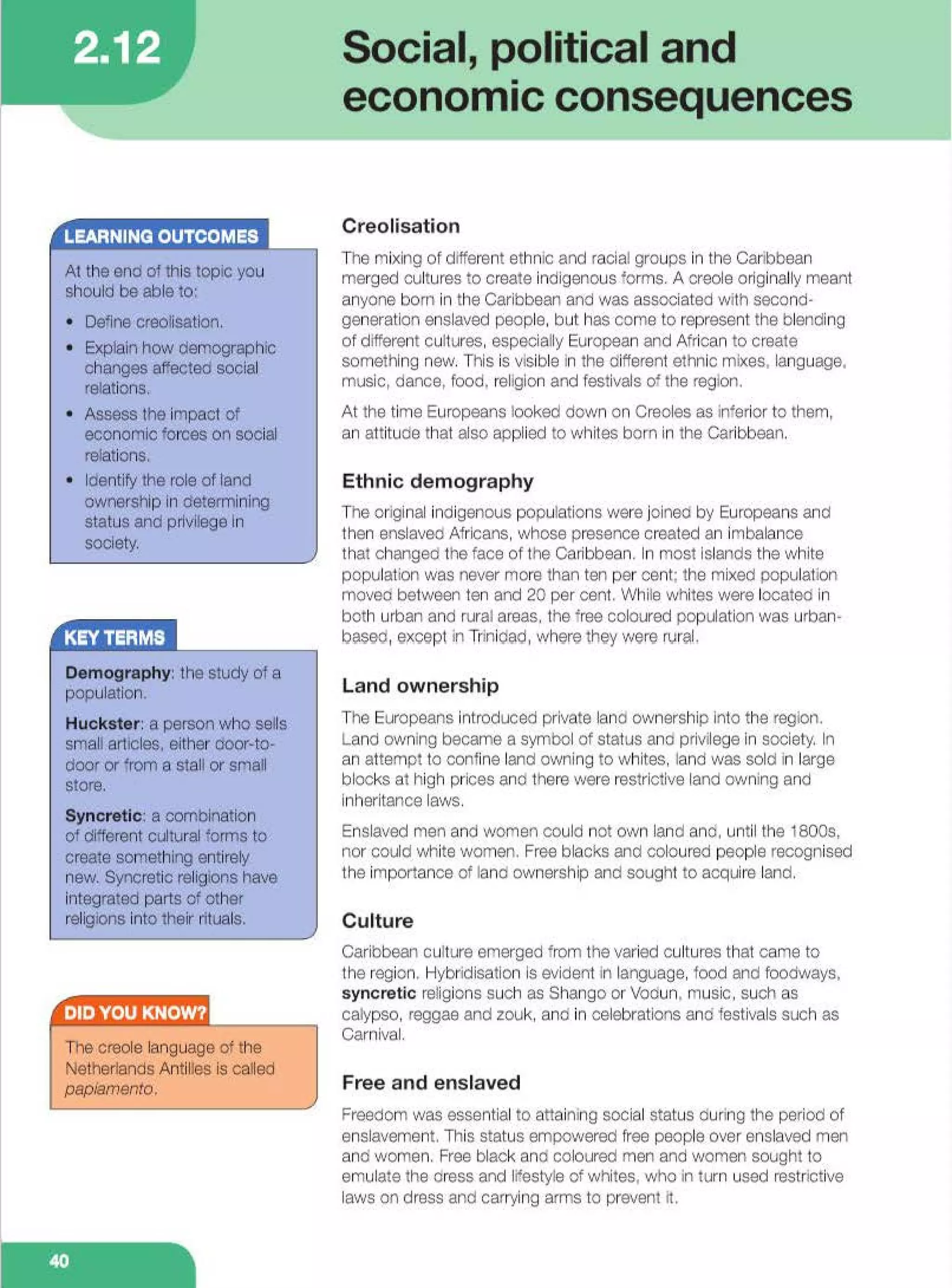 CXC Study Guide - Caribbean History for CSEC.pdf | Educational Assessment | Education