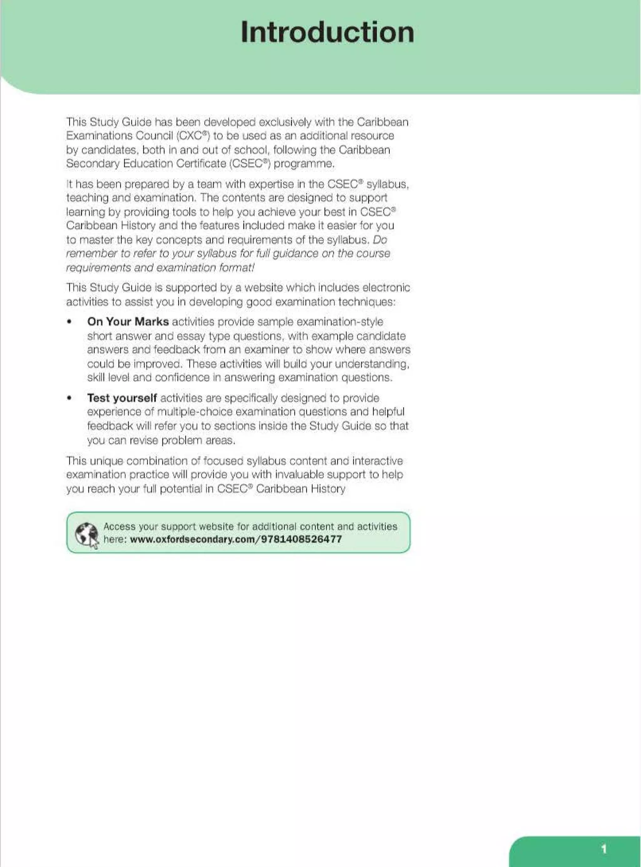 CXC Study Guide - Caribbean History for CSEC.pdf | Educational ...