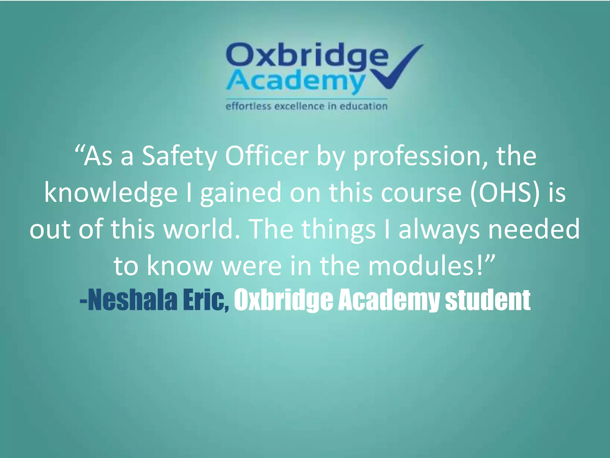 10 Principles Every OHS Representative Should Know | PPTX