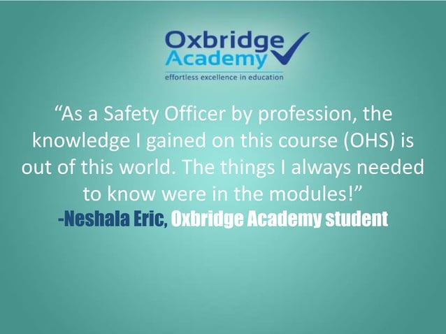 10 Principles Every OHS Representative Should Know | PPTX