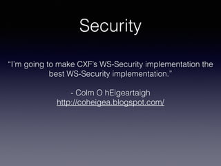 CXF 3.0, What's new? | PPT