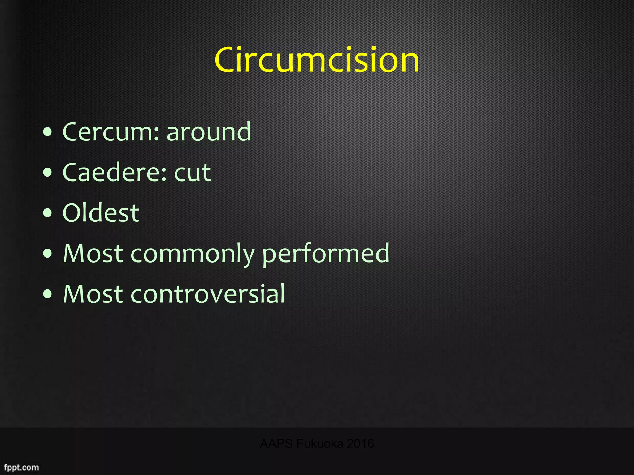History of circumcision | PPT