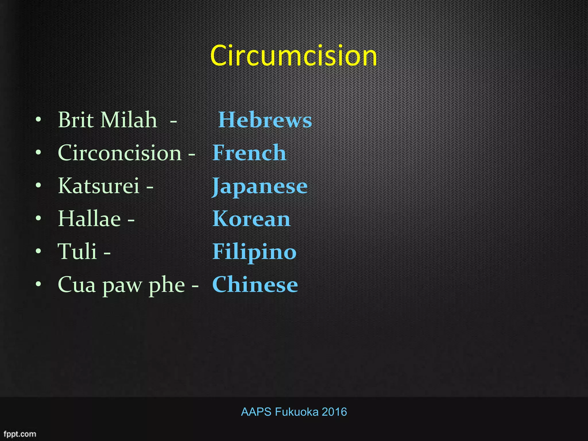 History of circumcision | PPT