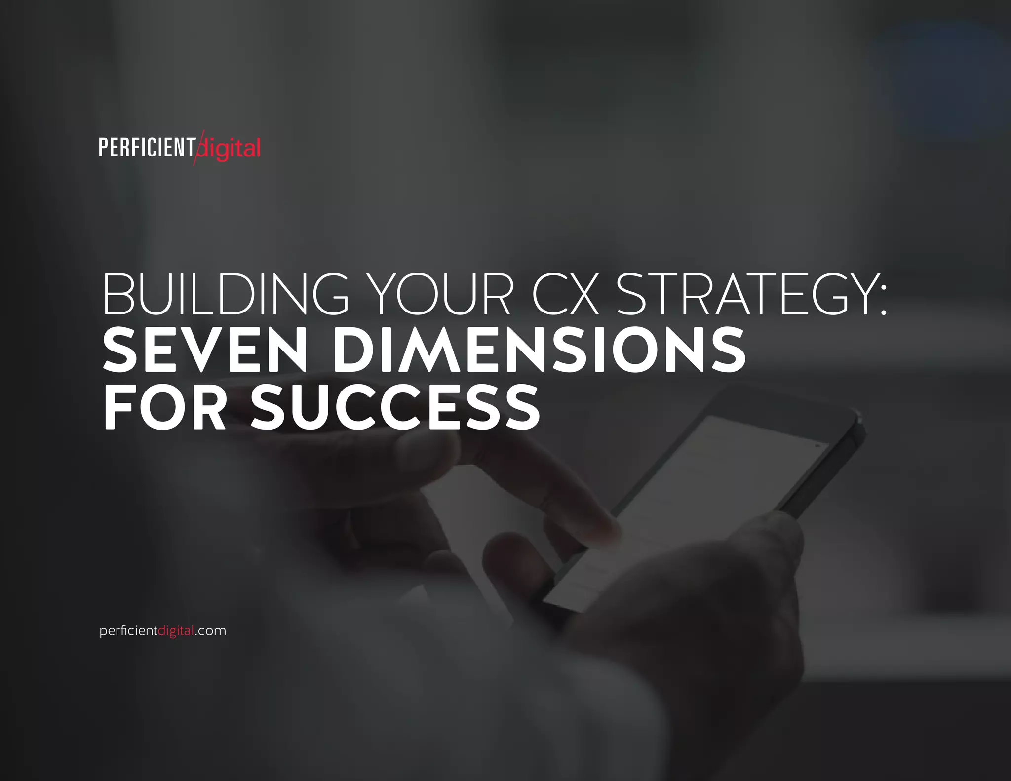BUILDING YOUR CX STRATEGY: SEVEN DIMENSIONS FOR SUCCESS | PPT