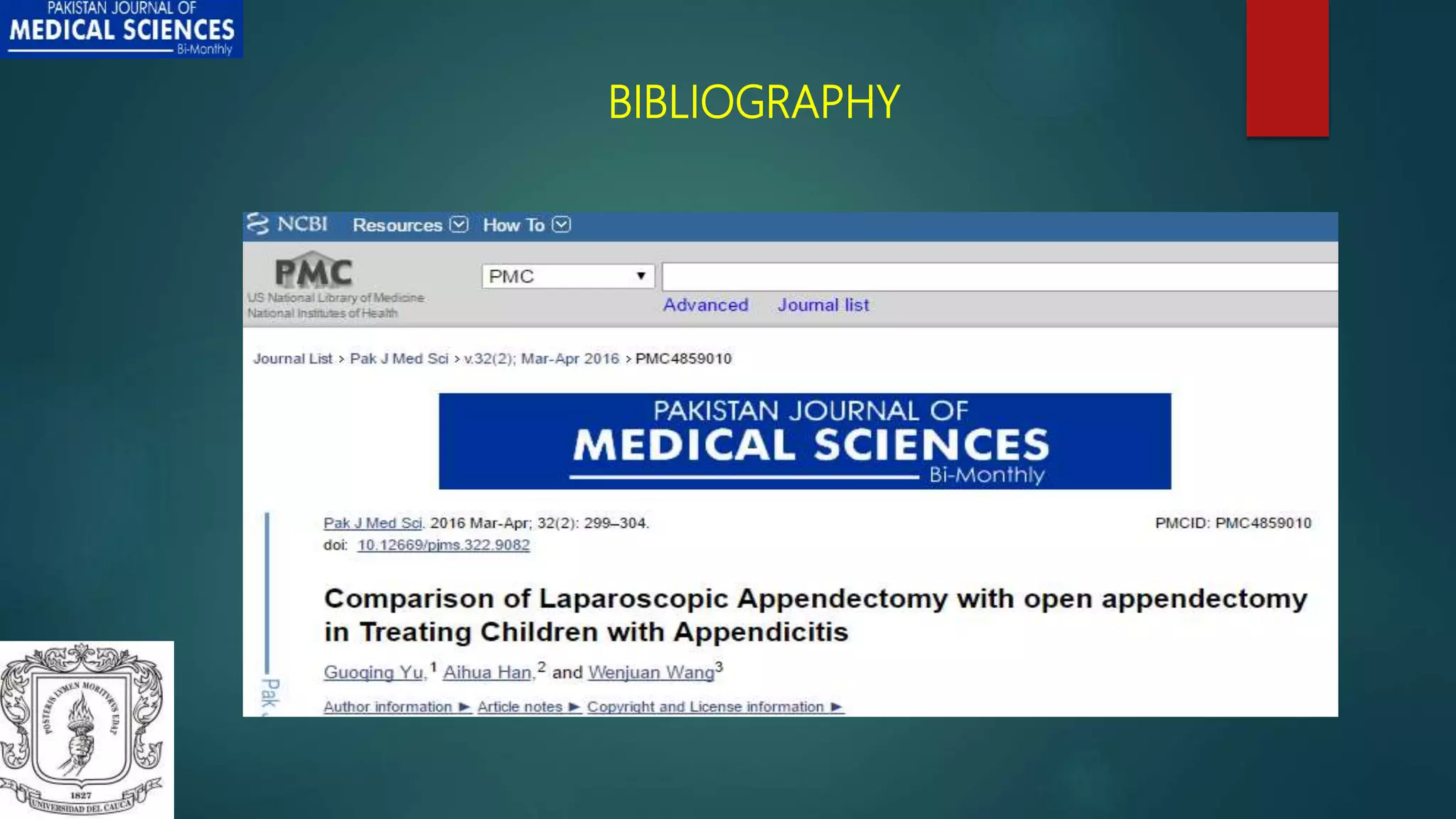 Comparison of Laparoscopic Appendectomy with open appendectomy in ...