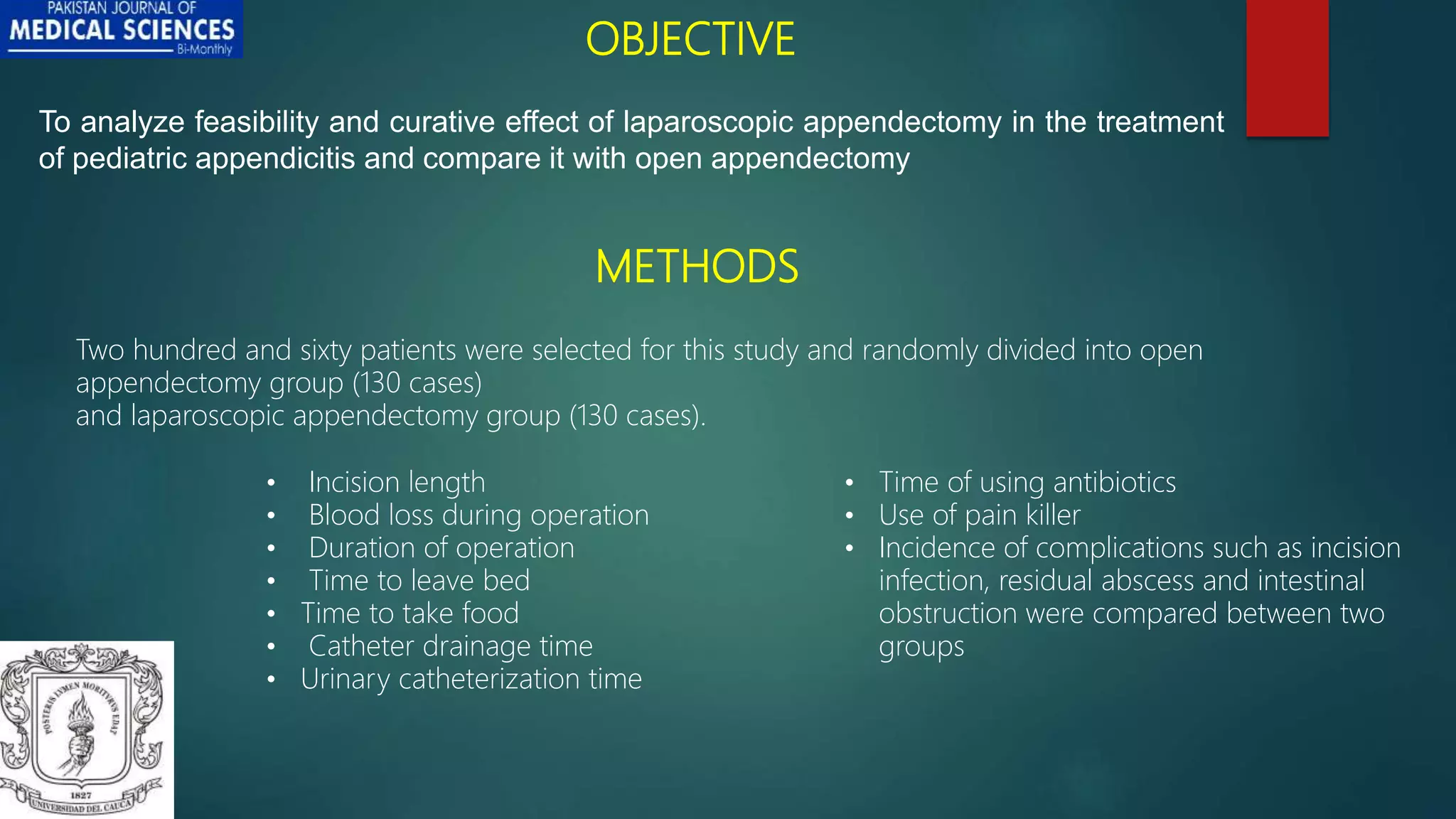 Comparison Of Laparoscopic Appendectomy With Open Appendectomy In