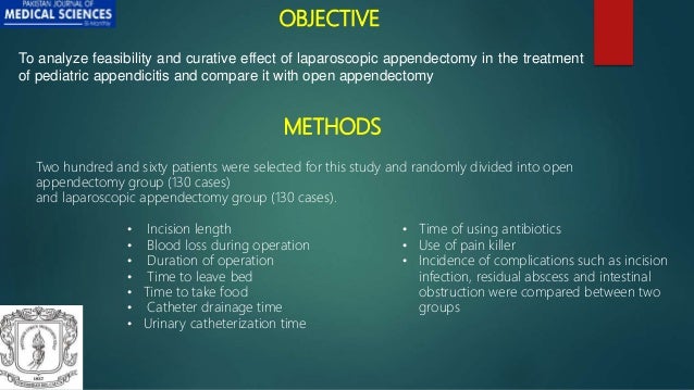 Comparison Of Laparoscopic Appendectomy With Open Appendectomy In Tre…