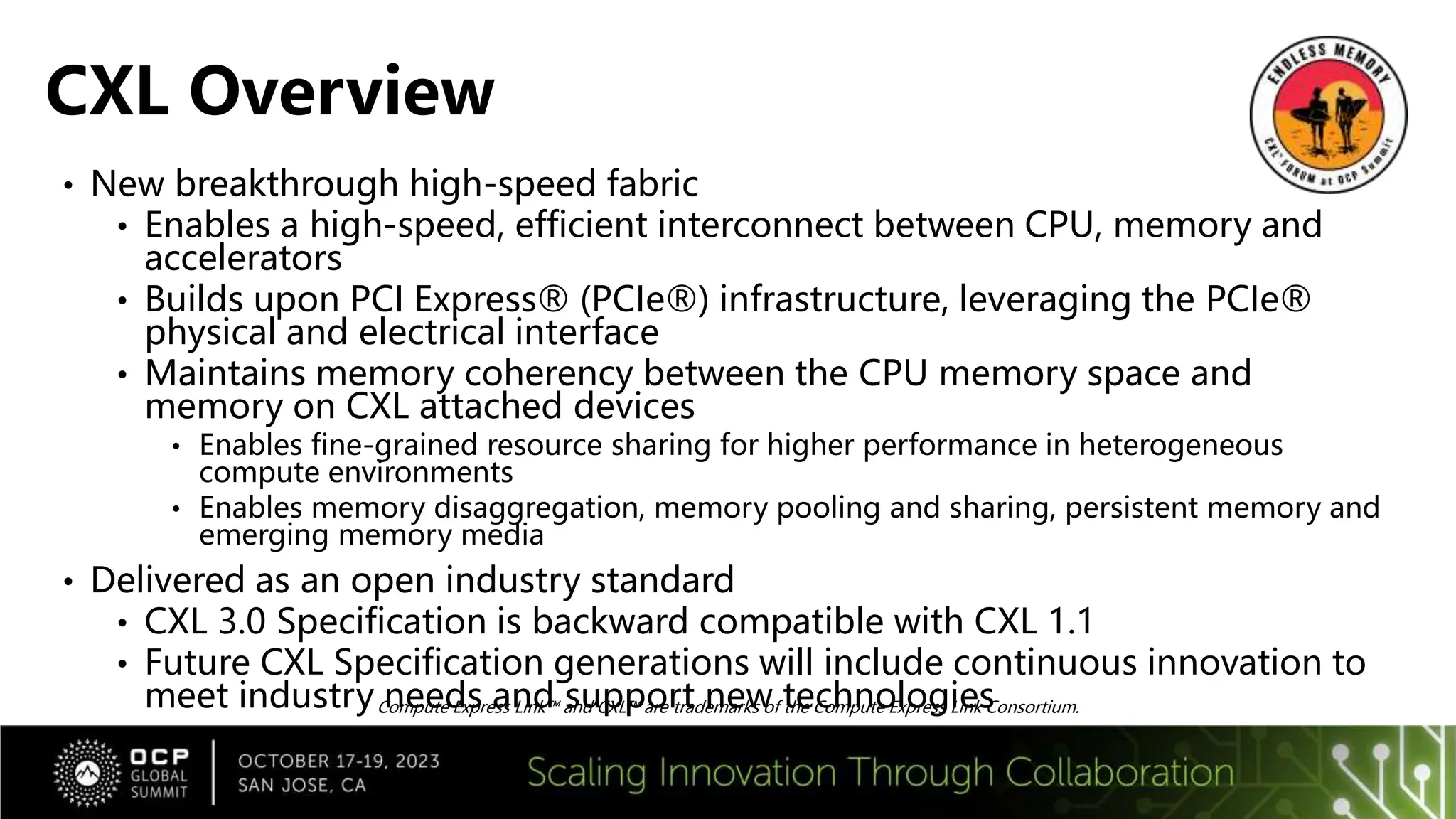 CXL Consortium Update: Advancing Coherent Connectivity | PPTX
