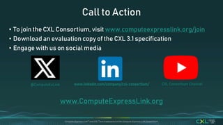 CXL Consortium: CXL and Composable Systems | PPT