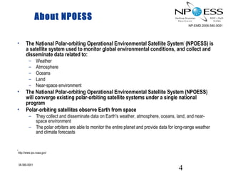 Profile of NPOESS HDF5 Files | PPT