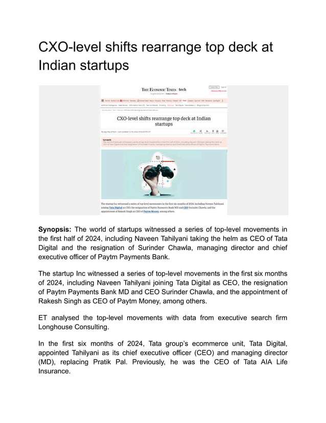 CXO-level shifts rearrange top deck at Indian startups.pdf