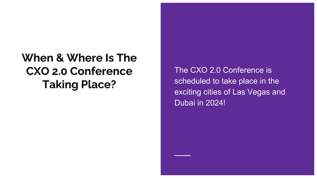 CXO 2.0 Conference - Shaping The Future Of Business Leadership | PPTX