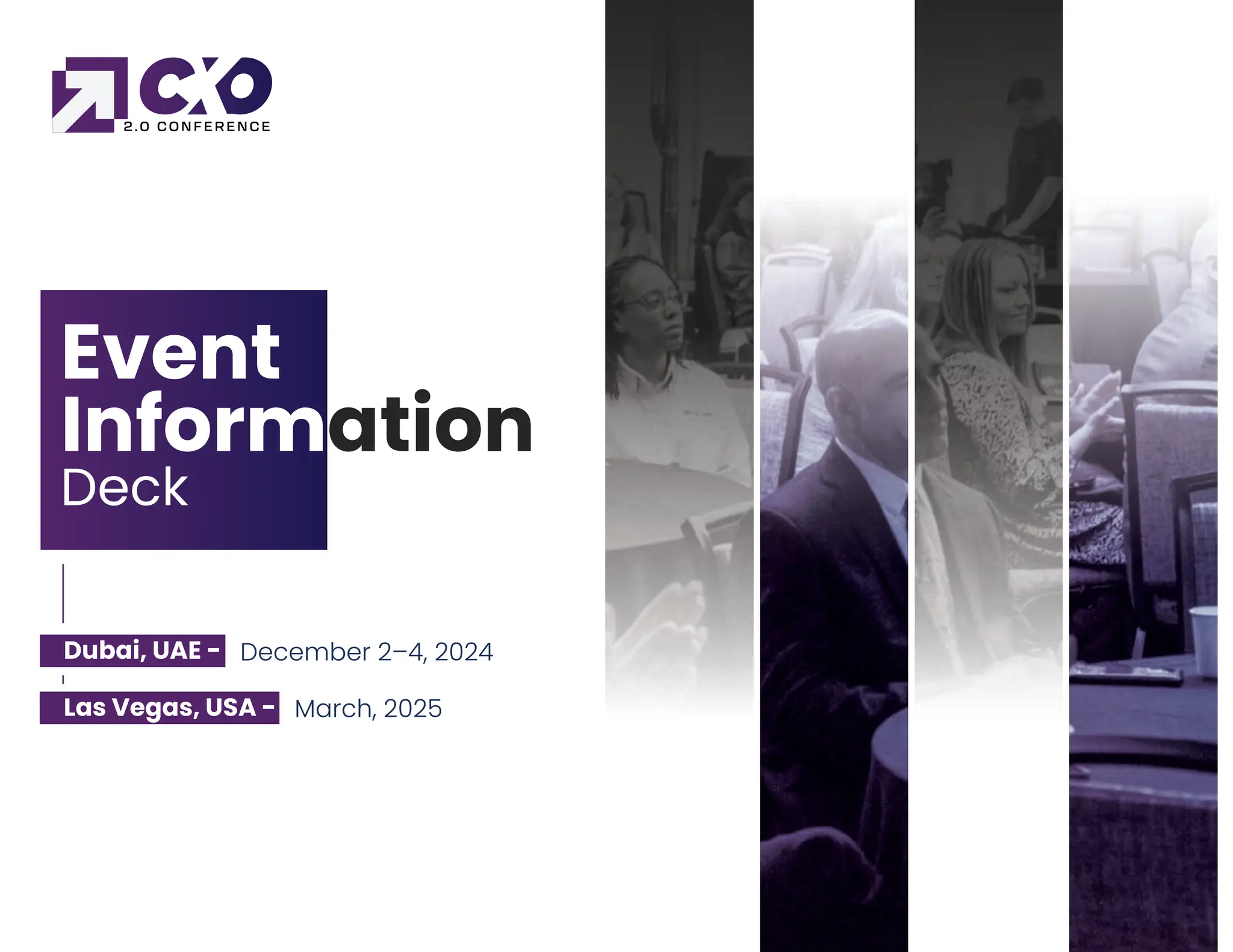 CXO 2.0 Conference (Event Information Deck | Dec'24-Mar'25) | PPT
