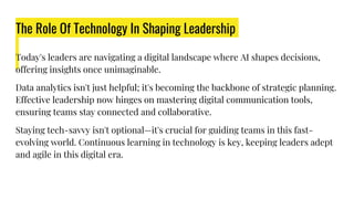 Adapting Leadership Styles In The Digital Era | PPTX