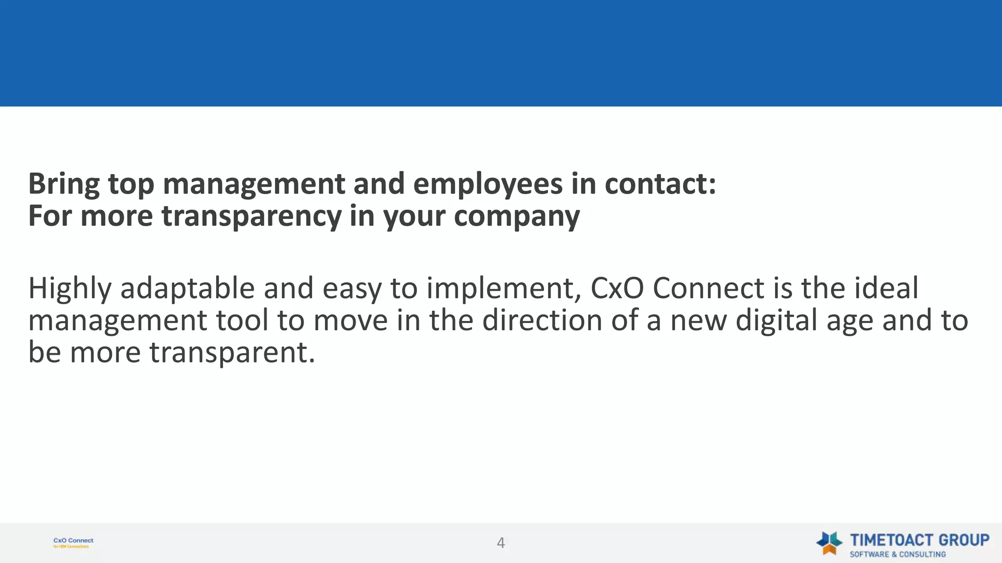 CxO Connect für IBM Connections | PPT