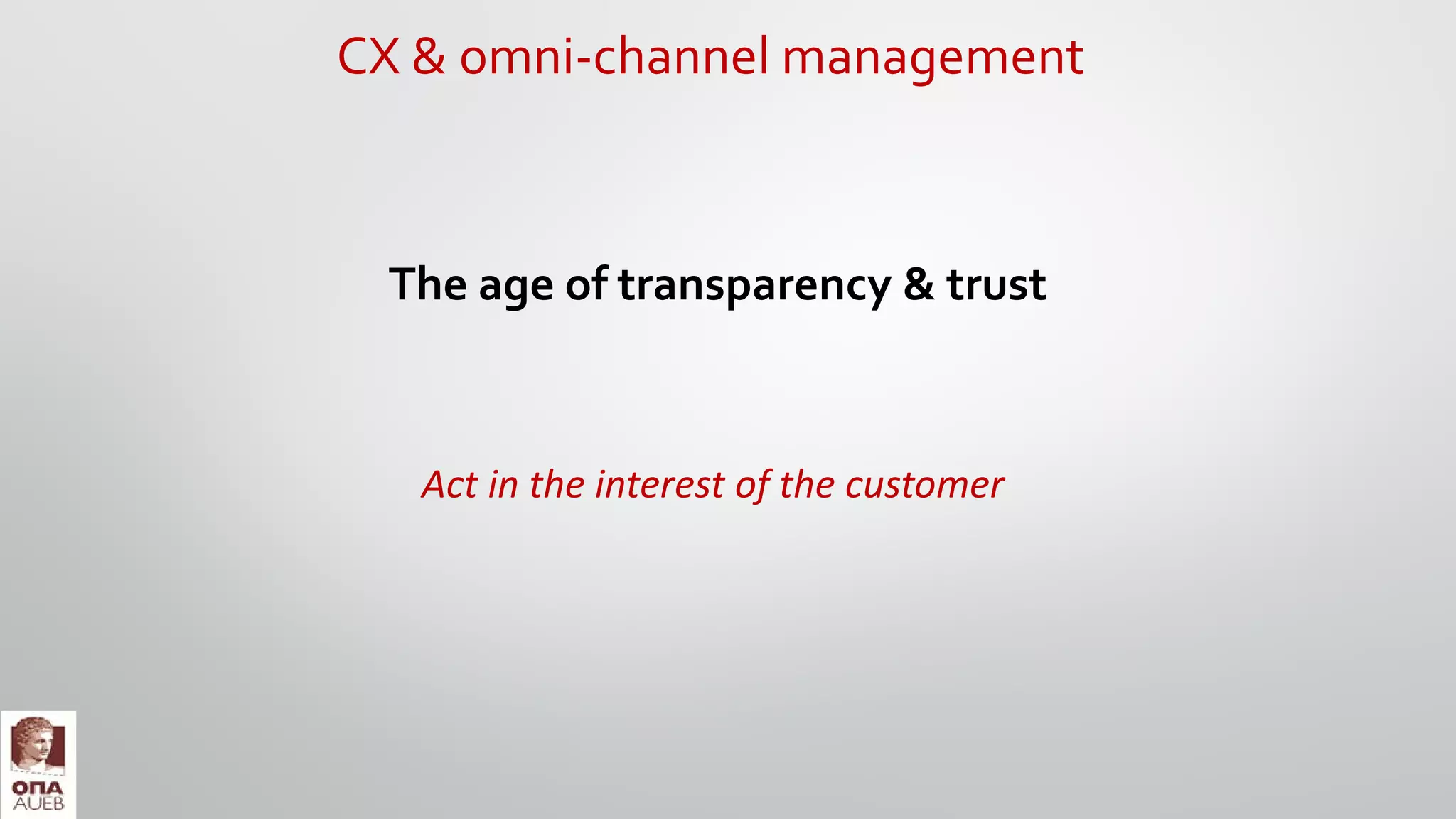 Customer experience & omni-channel - An introduction | PDF