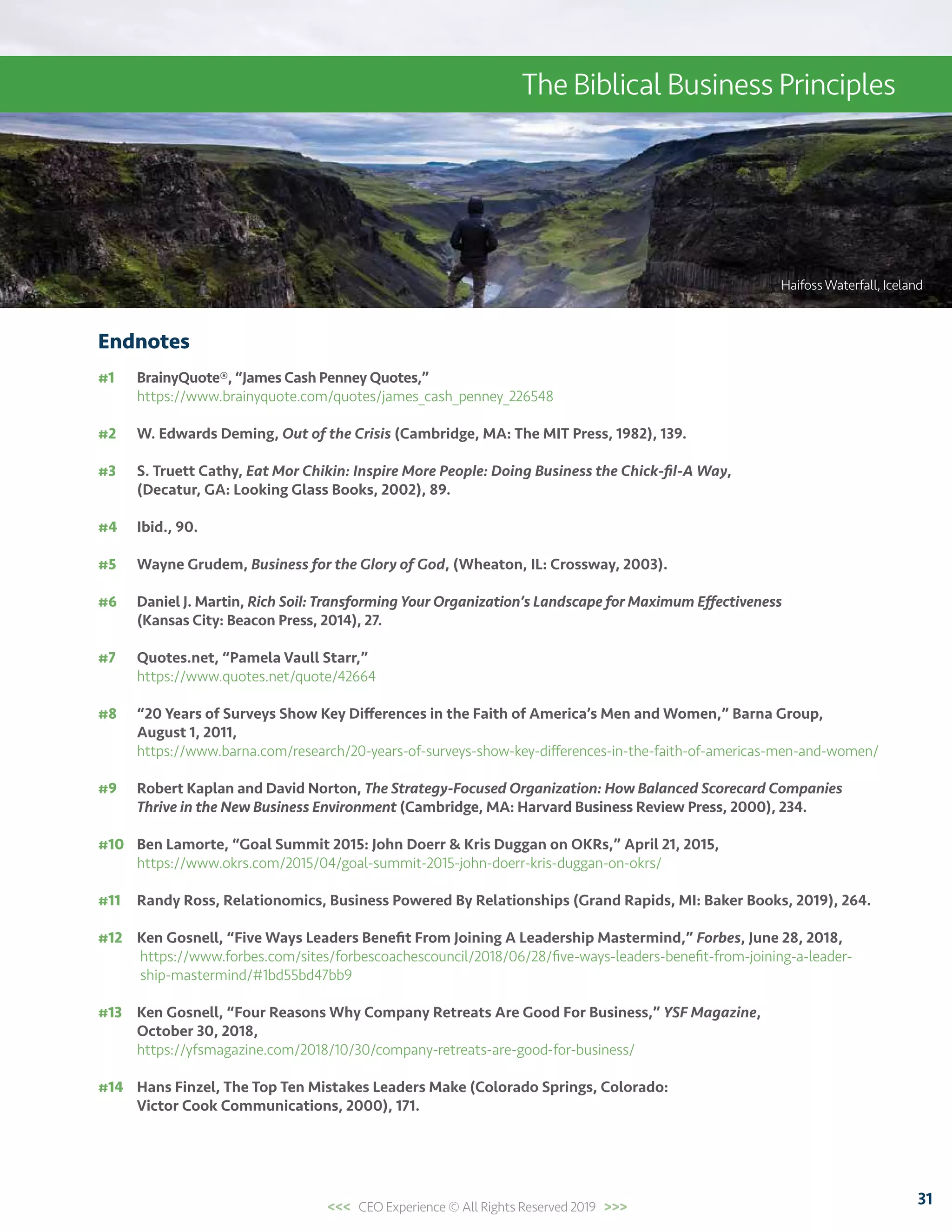 CXP Executive Retreat Guide - Biblical Business Principles | PDF