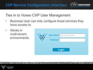 Voxeo Summit Day 2 - Voxeo CXP for business users | PPTX | Computer ...