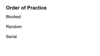 Principles of skill learning | PPTX