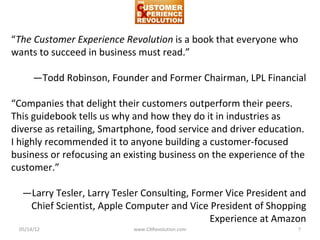 Customer Experience Revolution | PPT | Business Administration | Business