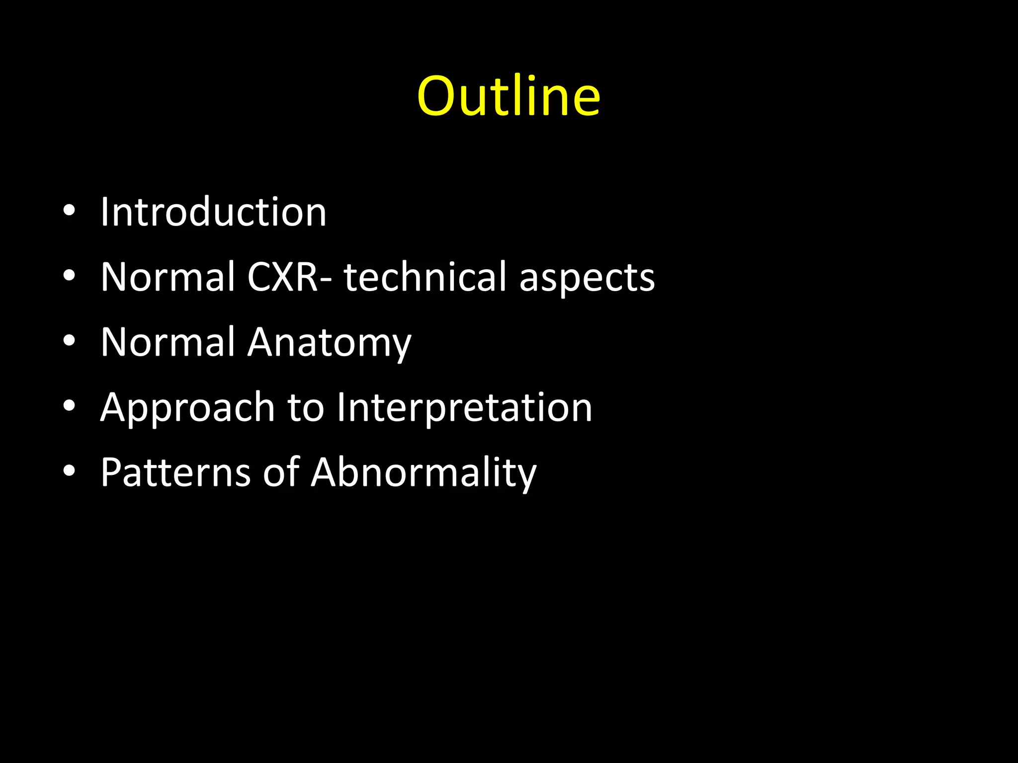 CXR Interpretation for Med Students | PPTX