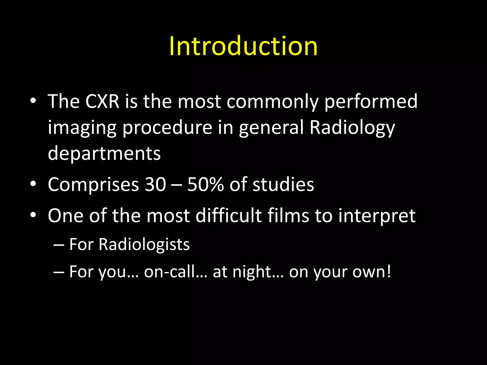 CXR Interpretation for Med Students | PPTX