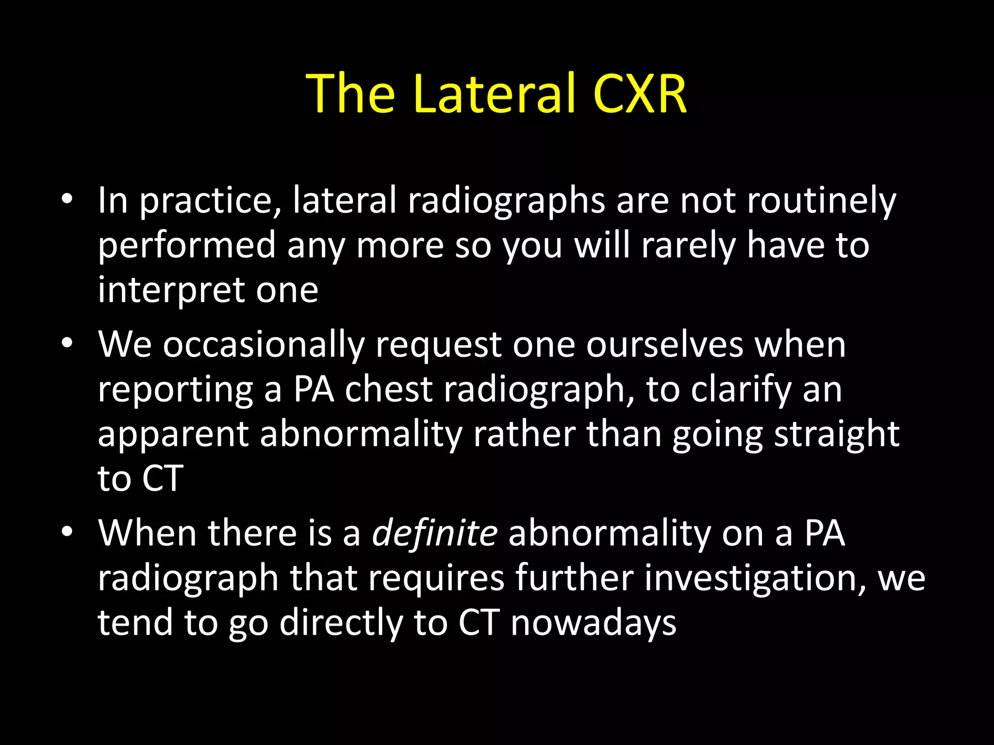 CXR Interpretation for Med Students | PPTX