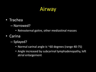 CXR Interpretation for Med Students | PPTX