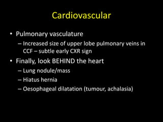 CXR Interpretation for Med Students | PPTX