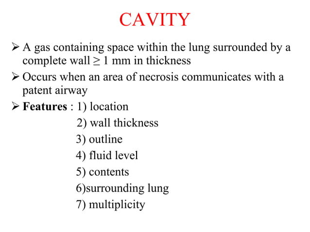 CXR - Cavity in Lung | PPT