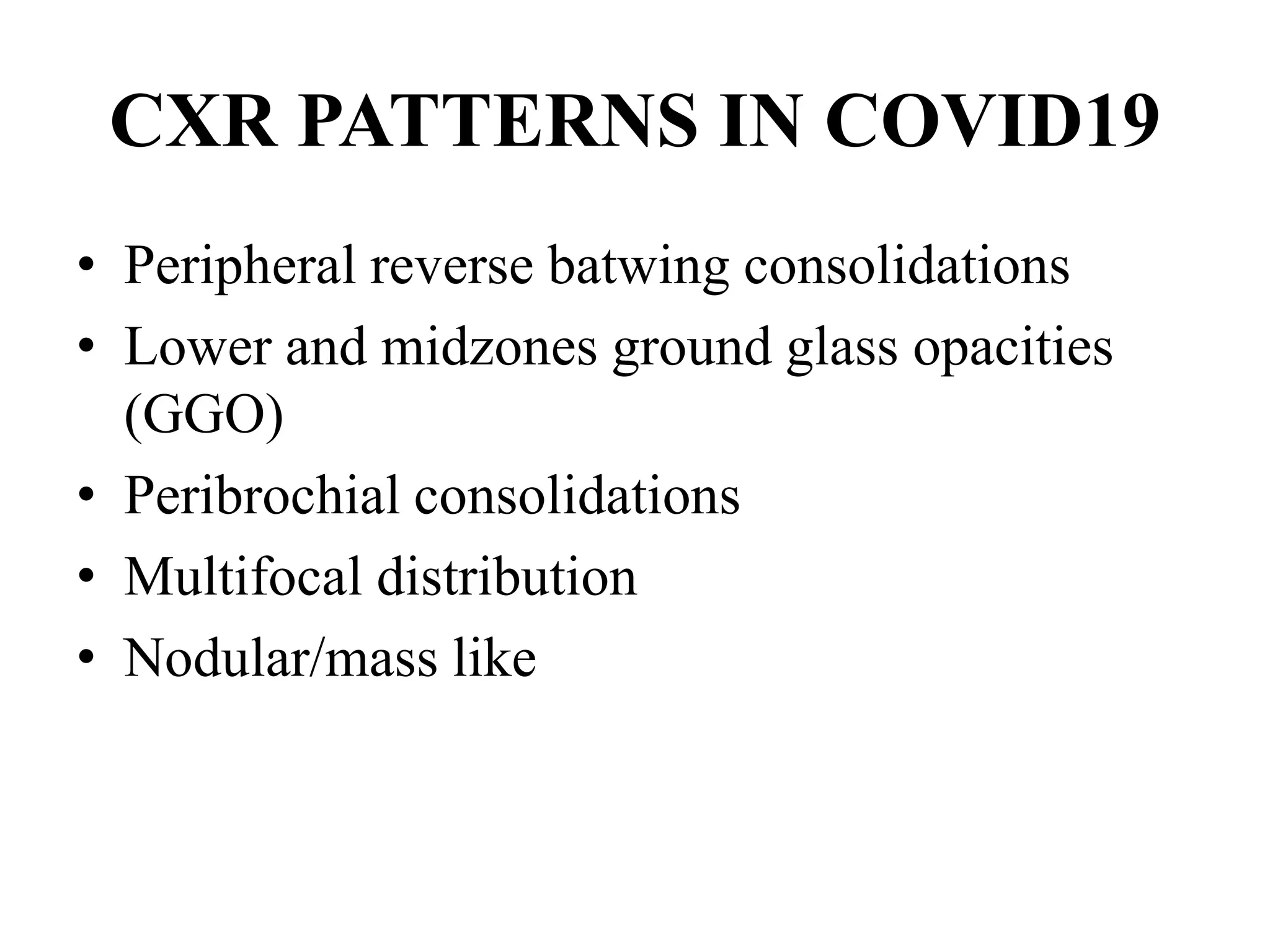 Chest X-ray patterns | PPTX