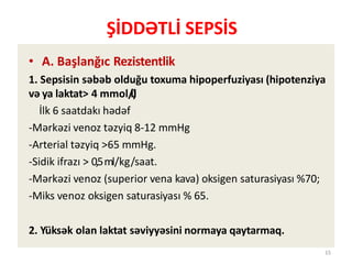 SEPSİS, SEPTİK ŞOK | PPTX