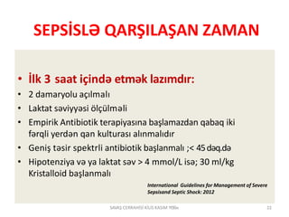 SEPSİS, SEPTİK ŞOK | PPTX