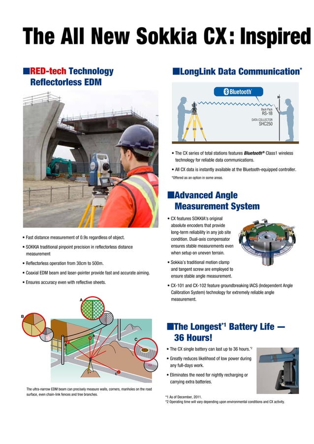 Cx series sokkia cx 101 , cx 102 , cx103 , cx 105 , cx 107 series | PDF