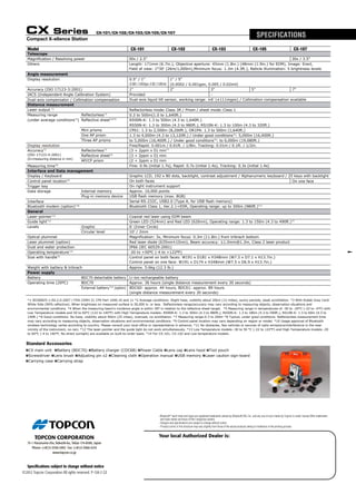 Cx series sokkia cx 101 , cx 102 , cx103 , cx 105 , cx 107 series | PDF