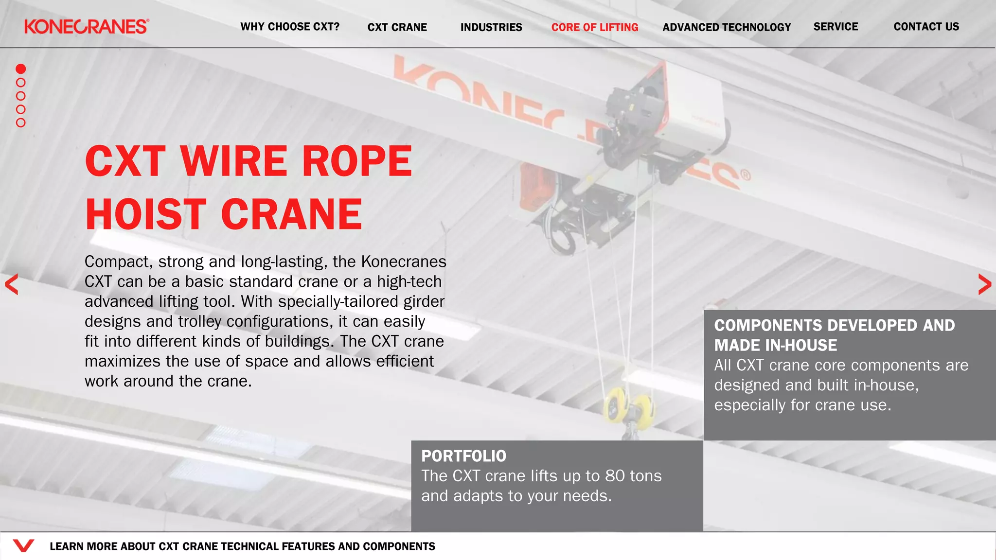 Konecranes CXT Wire Rope Hoist Cranes | PDF