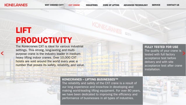 Konecranes CXT Wire Rope Hoist Cranes | PDF