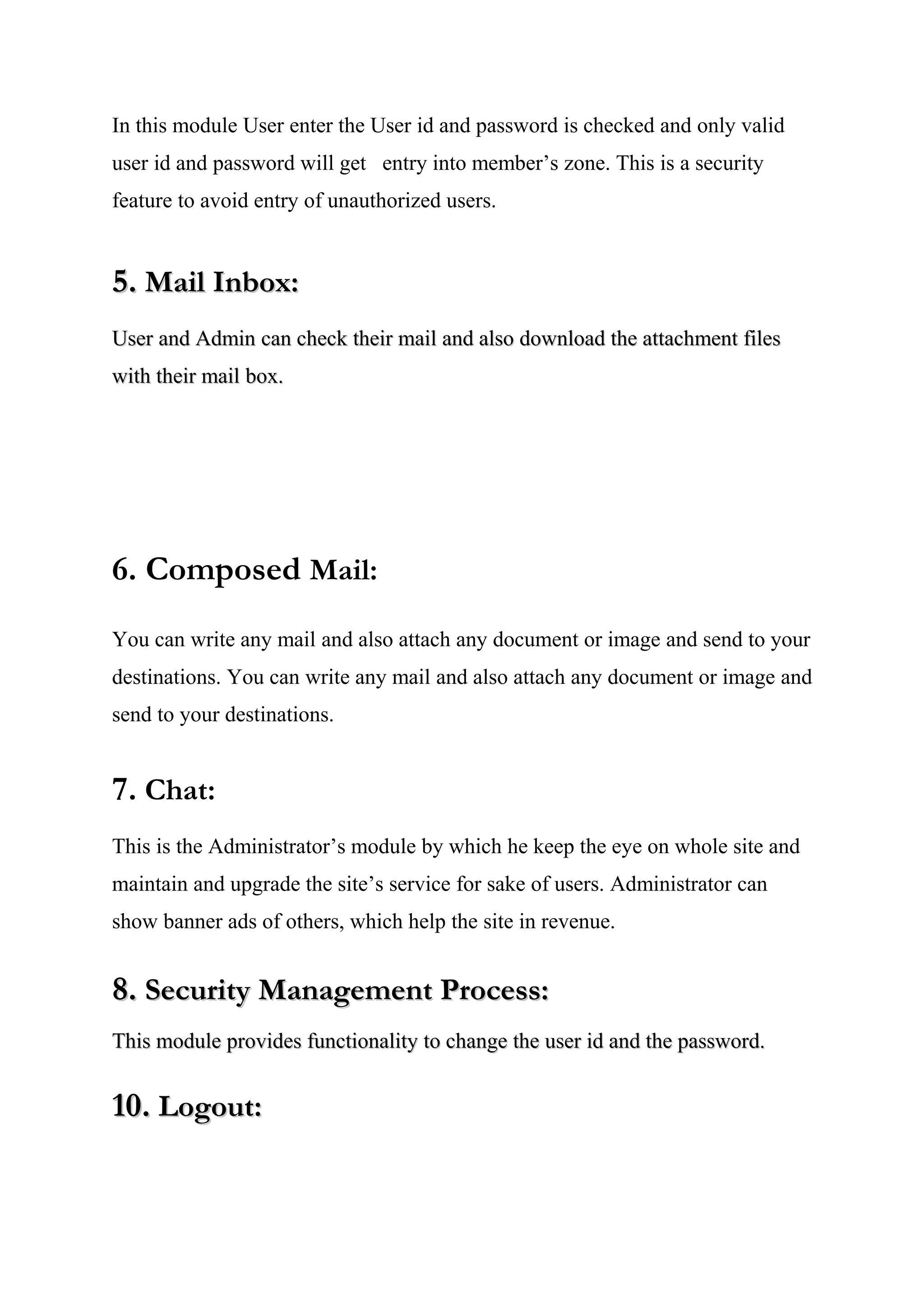 Internet Mail System Java Project Doc