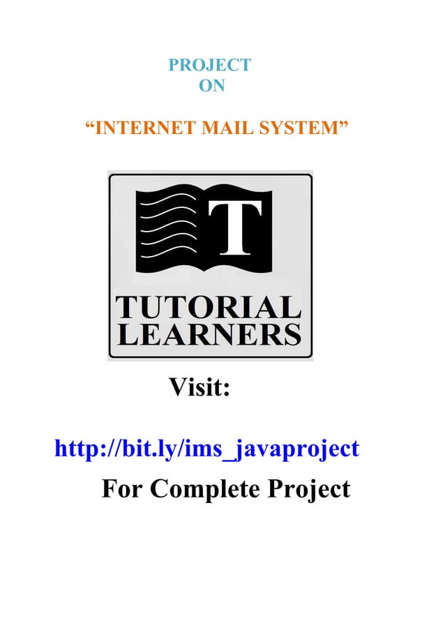 Internet mail system java project | DOC | Email | Internet