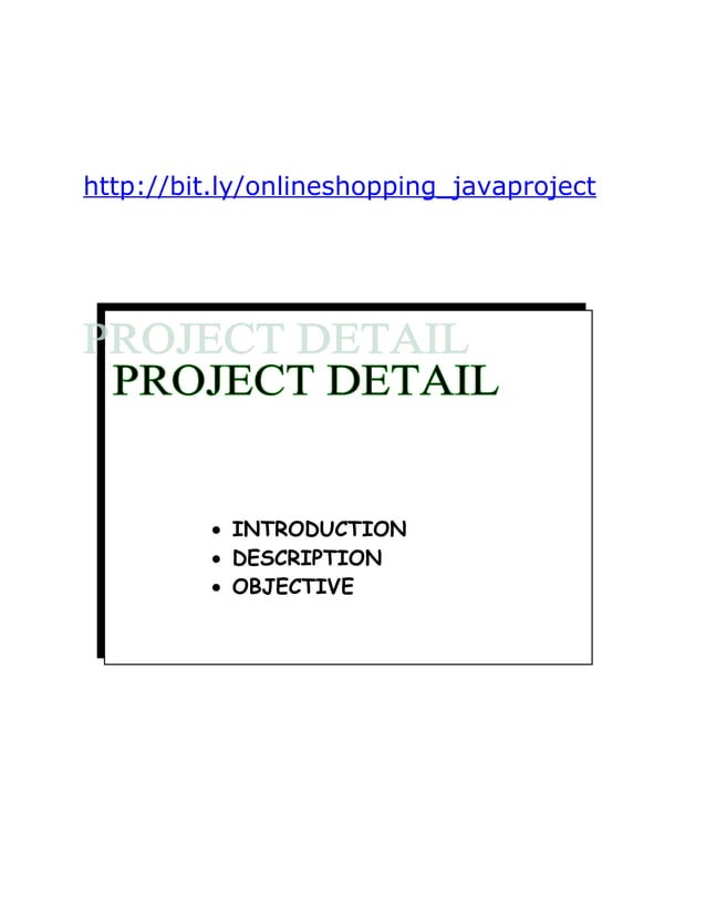 Online shopping ecommerce java project | DOC | Internet for Beginners ...